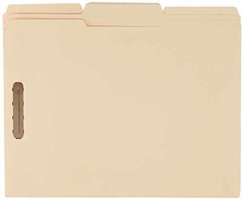 Amazon Basics Manila File Folders with Fasteners - Letter Size, 50-Pack