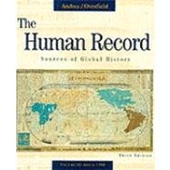 The Human Record: Sources of Global History: Alfred H. Andrea ...