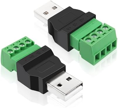 Amazon.com: XMSJSIY USB Screw Terminal Block Adapter Connecotr USB 2.0 ...