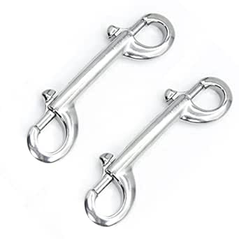 Yonihawk Double Ended Trigger Snaps 316 Stainless Steel Double End Bolt Snap Hooks Metal Clip ...
