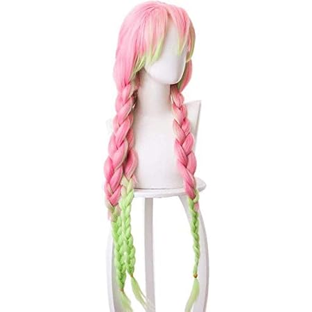 Amazon.com: SL Anime Wig for Kochou Shinobu Cosplay Costume DS ...