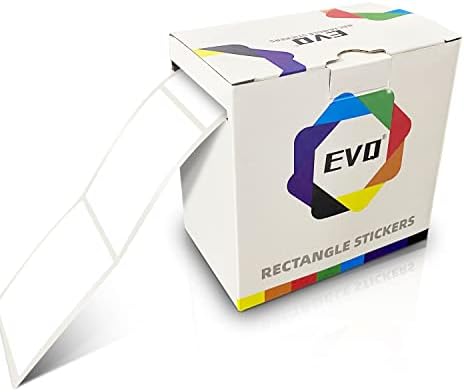 Amazon.com : Red Rectangle Sticker Labels 3×2 Inch Vinyl Stickers Color ...