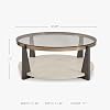 Amazon.com: Signature Design by Ashley Frazwa Round Glasstop Coffee ...