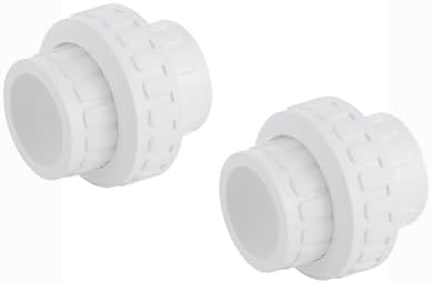 Amazon.com: Walkinginrain 2" PVC Union Coupling Pipe Fitting, PVC ...