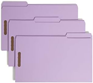 Amazon.com : Smead Fastener File Folder, 2 Fasteners, Reinforced 1/3 ...