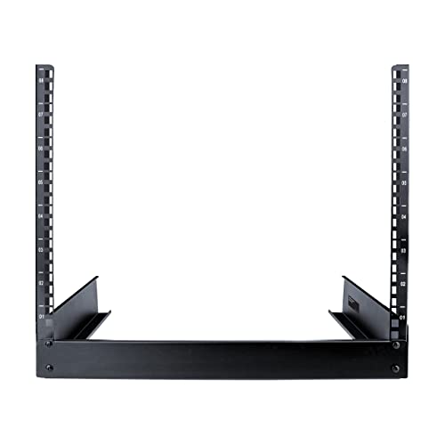 StarTech.com 8U 19″ Desktop Open Frame Rack – 2 Post Free-Standing ...