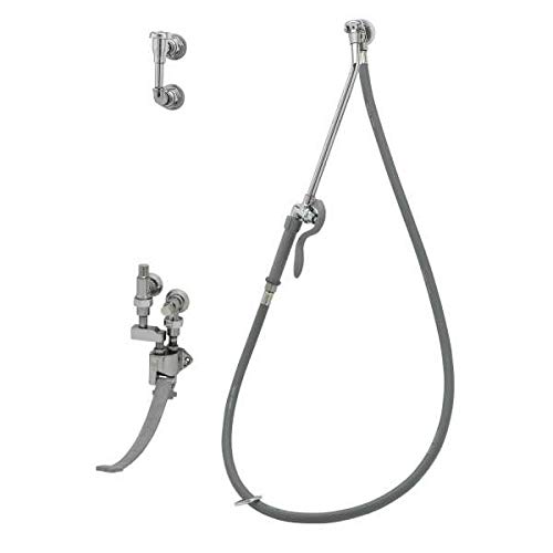 T&S Brass B-0685 Bedpan Washer Single Pedal Valve with Integral Stops ...