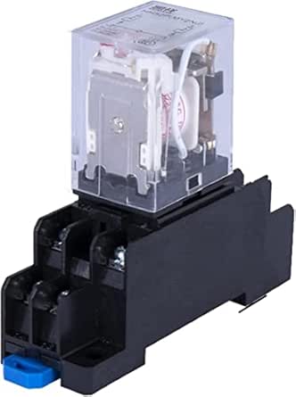 FINPAN Relay HH52P MY2NJ Relay Coil General DPDT Micro Mini Electromagnetic Relay Switch with ...