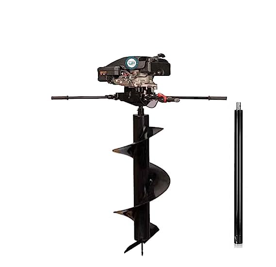 DVI 196CC Earth Auger Machine with 4 Stroke Petrol Engine, Plantation ...