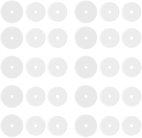 30Pcs Silicone Healing Non Pull Piercing Discs 7/9mm Clear Earrings ...