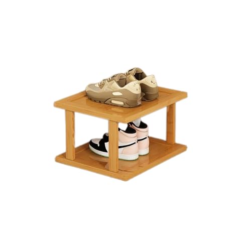 SEEDWARE Wooden Shoe Rack - Stackable Storage Shelf with Multi-Function ...