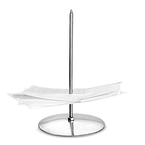 Avinavv 1 Pcs Silver Desk Stainless Stell Fork Straight Rod Paper Memo ...