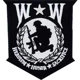 Wounded Warrior - Embroidered Patriotic Patches, Iron On Patch - 3 ...