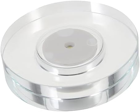 Amazon.com: LABRIMP Rotating Lamp Holder Glass Display LED Stand ...