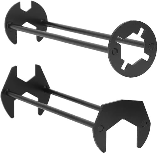 Emottle 2Pcs Basin Wrench & Sink Wrench, Four-jaw Hex Plumbing Wrench ...