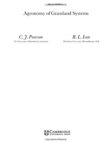 Agronomy of Grassland Systems, Pearson, Craig J., Ison, Ray L., eBook ...