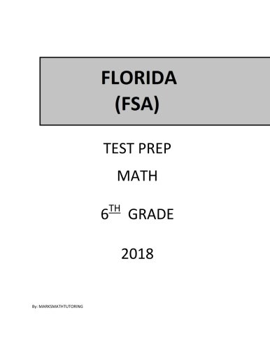 Amazon.com: 6th Grade Florida FSA Test Prep: 6th Grade Florida ...