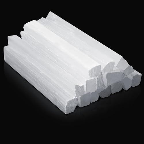 Amazon.com: Tessco 12 Pieces 4 Inches Selenite Crystal Wands Selenite ...