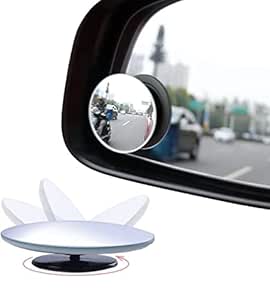3R OG Blind Spot Mirror Round Wide Angle Adjustable 360 Degree Rotate ...