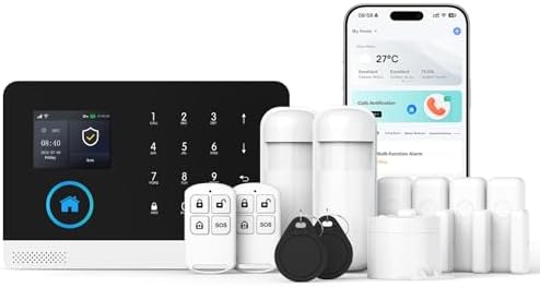 Amazon.com : PGST WiFi+GSM/4G Home Smart Alarm, Wireless Home Security ...