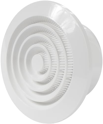 Weiworld 4 Inch Adjustable Round Air Vent Spring Loaded, ABS Soffit ...