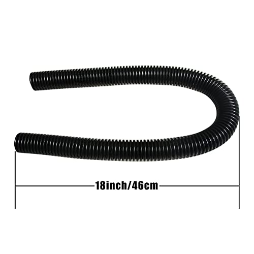 Snapklik.com : 36 Black Stainless Steel Coolant Flexible Radiator Hose Kit