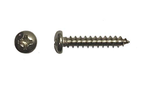 Philip Pan Head #10 x 2", Type 316 Stainless Steel Screw: Amazon.com ...