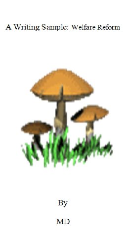 Amazon.com: A Writing Sample: Welfare Reform eBook : D, M: Kindle Store