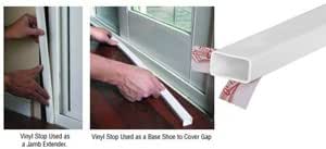 CRL White TrimQuick 3/4" x 1" Vinyl Stop - 12 ft Long - Weather ...