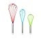 Amazon.com: Wired Whisk WHIS-100 Silicone Whisk Set of 3 - Stainless ...