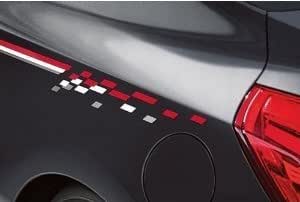 Genuine Nissan 999G1-UU000BK Red/Silver/Black Graphics Kit, Automotive ...