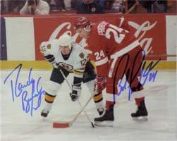 Amazon.com : Bob Probert Signed Photograph - Randy Burridge 8x10 ...