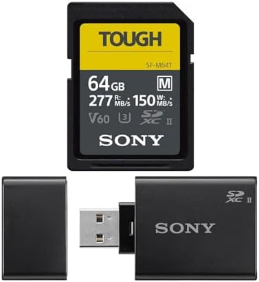 Amazon.com: Sony 64GB SF-M Series High Speed Tough SD Card (2 Pack ...
