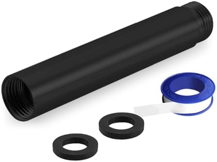 Nuodan Shower Head Extension Arm, Solid Stainless Steel Shower Pipe ...