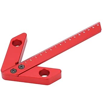 Center Measuring Tool, 45/90° Square Center Finder Line Gauge Aluminum ...