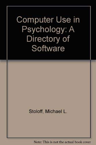 Amazon.com: Computer Use in Psychology: A Directory of Software ...