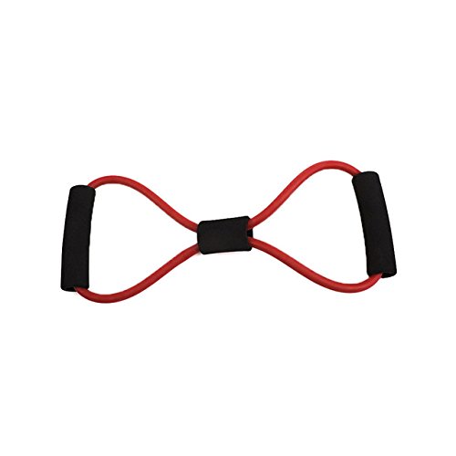 Red : Tension Exercise Resistance Gym Band Stgth Weight Training ...