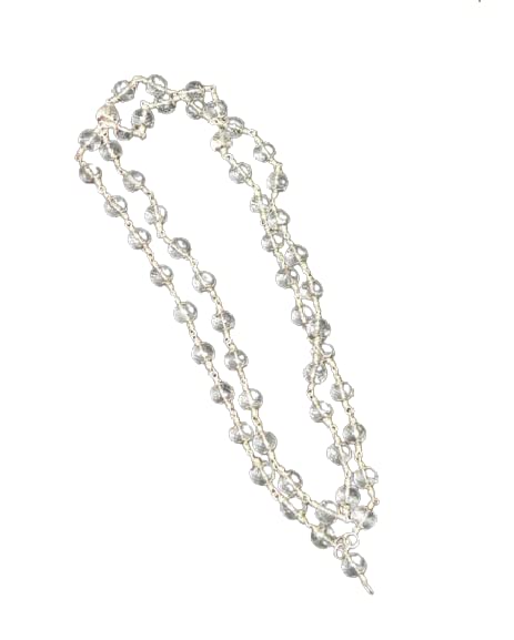 Venus Games Gallery Genuine Sphatika Mala 10 mm Diamond Cut Clear ...