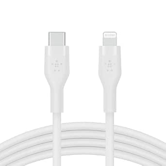 Amazon.com: Belkin BoostCharge Flex Silicone USB-C to Lightning Cable ...