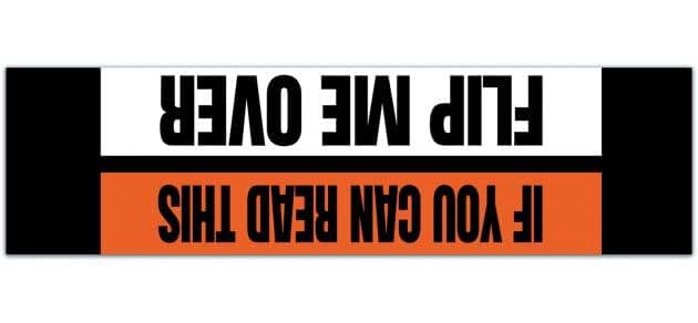 Amazon.com: If You Can Read This Flip Me Over Funny Bumper Sticker ...