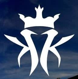 Amazon.com: KMK Initial Crown 5.5" Tall Custom Decorative DIE Cut Decal ...