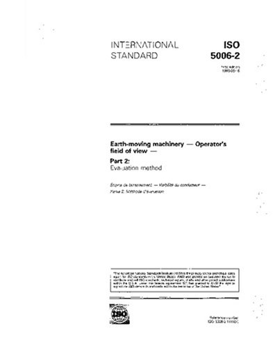 ISO 5006-2:1993, Earth-moving machinery - Operators field of view ...