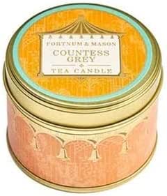 Fortnum and Mason Fortnum's Countess Grey Travel Tea Tin Candle, 70g ...