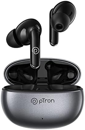 pTron Bassbuds Eon Truly Wireless in Ear Earbuds with Mic,ENC, 13mm ...