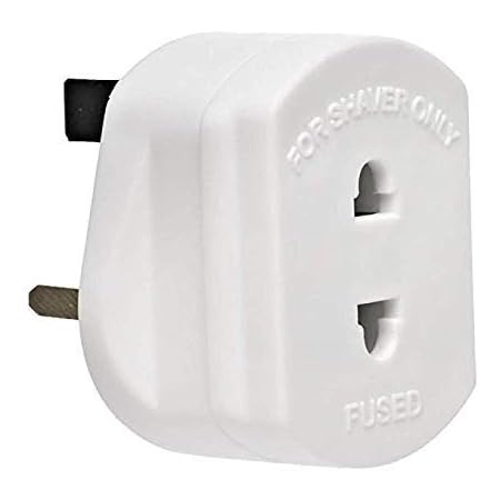 Shave Adapter Plug UK Electric Toothbrush Adapter Plug, 2 Pin To 3 Pin ...