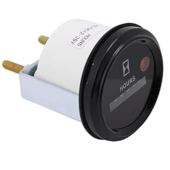 Amazon.com: AUNMAS 12 36V Dc Ac 6 Digit Accurate, 12V Hour Meter Hour ...