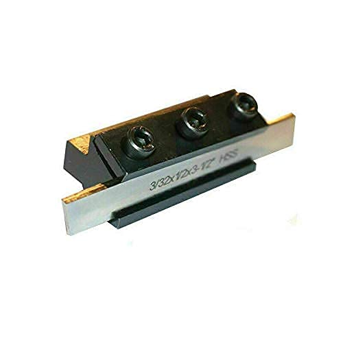 PARTING TOOL CUT OFF HOLDER 3/8" SHANK WITH HSS BLADE(3/32"x1/2"x3.5 ...