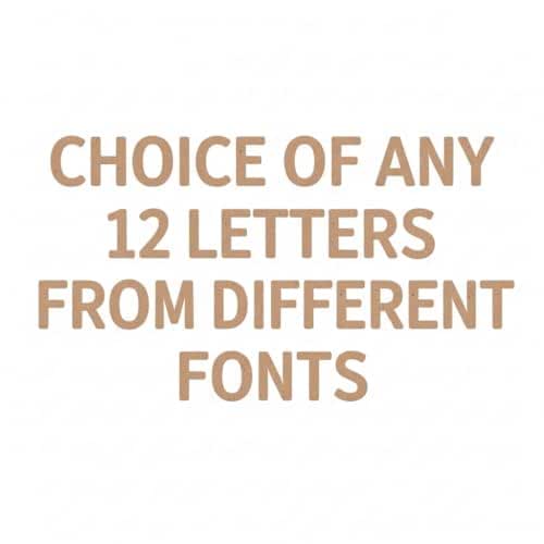 Custom Wooden MDF Letters - Multiple Fonts Available. Personalised name ...