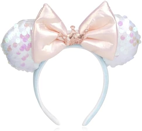Amazon.com: YOWOCAL Mouse Ears Butterfly Flower Headband,Sequin Bows ...