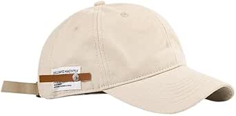 Original Retro All-Match English Small Leather Tag Peaked Cap (Beige ...